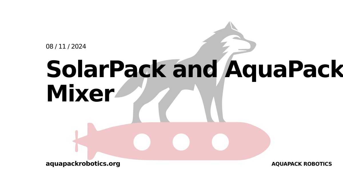 SolarPack and AquaPack Mixer
